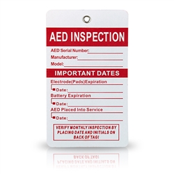 AED - Inspection Tag